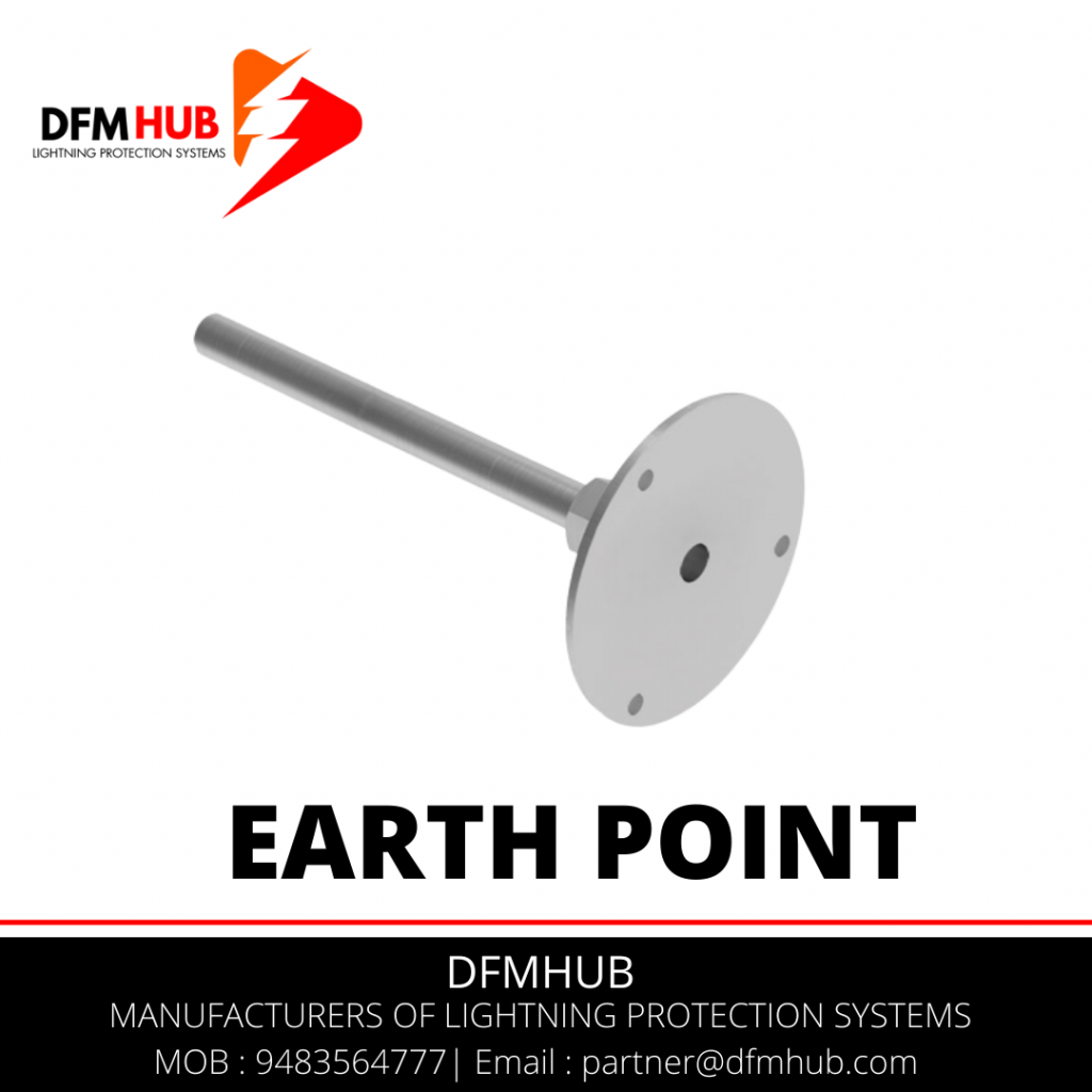 3 Way Earth Studs for structural lightning protection System - DFM HUB